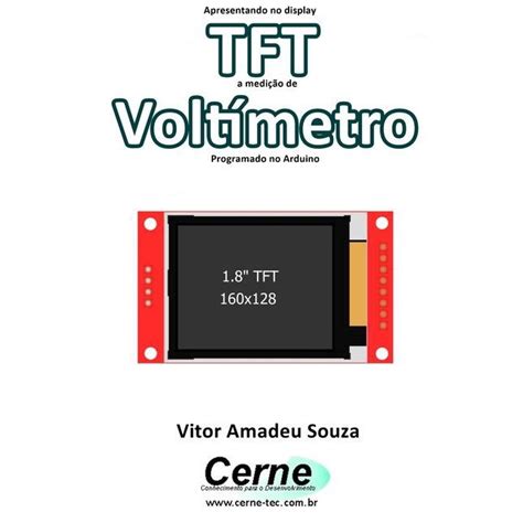 apresentando no display tft a medicao de voltimetro programado no arduino no shoptime