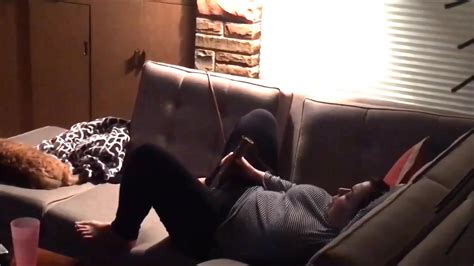 Husband Catches Wife On Sofa 1