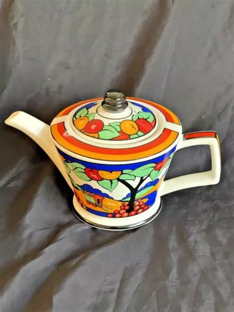 Clarice Cliff Style Caravan Teapot Made By Sadler £29 99 Picclick Uk