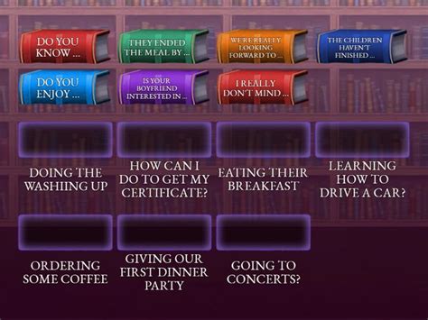 Acpb B11 Uses Of Ing Form Wb P 67 Grammar Exerc 5 Match Up