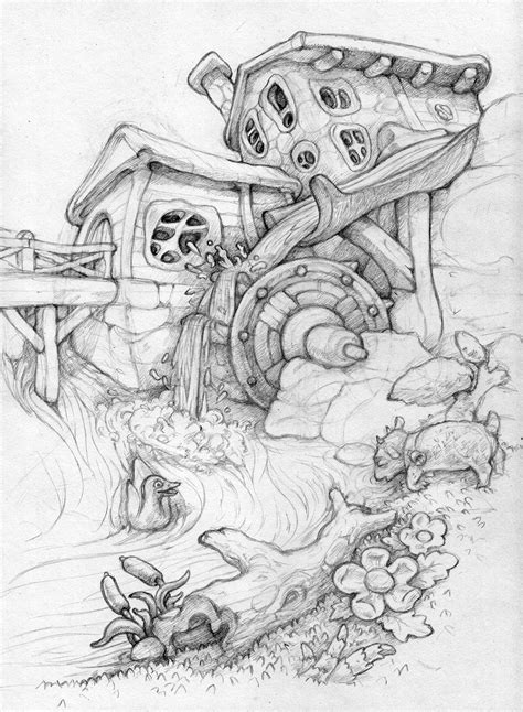 Anatoly Shapoval On Linkedin Watermill Concept Art For Cartoon Dave