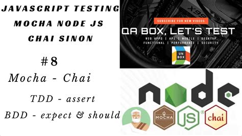 8 Mocha Chai Tdd Assert And Bdd Expect And Should Youtube