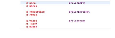 Multi Format Logical File As400
