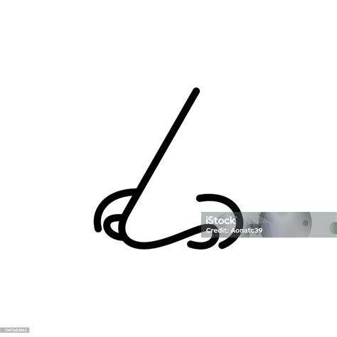 흰색 인간 장기 기호 및 기호 그림에 격리 된 코 얇은 아이콘 벡터 0명에 대한 스톡 벡터 아트 및 기타 이미지 0명 건강