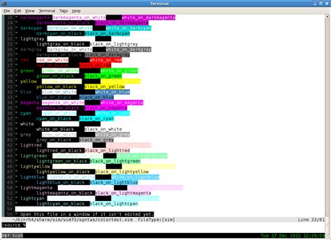 colors vim not colouring the end of lines when run inside screen super user