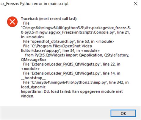 Cxfreeze At Launch · Issue 1266 · Openshotopenshot Qt · Github