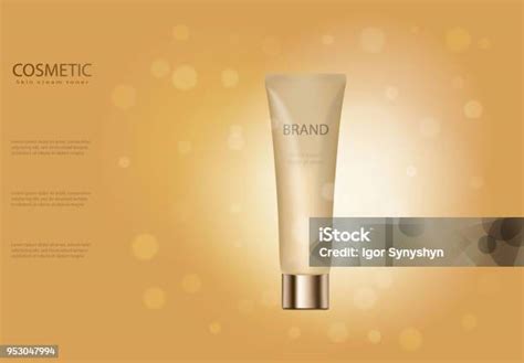 피부 토너 광고 템플릿 광고 또는 잡지 화장품 제품 포스터 보습 크림 이나 액체와 병 패키지 디자인에 대 한 황금 유리 병 이랑 투명 3d 벡터 일러스트입니다 공란에 대한