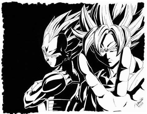 Black And White Goku Wallpapers Top Free Black And White Goku