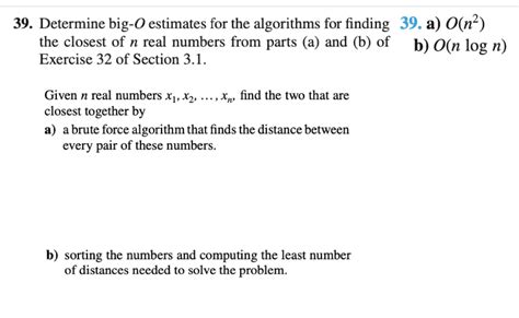 Solved Exercise 31 Has Been Added To The Screenshot And Chegg Com