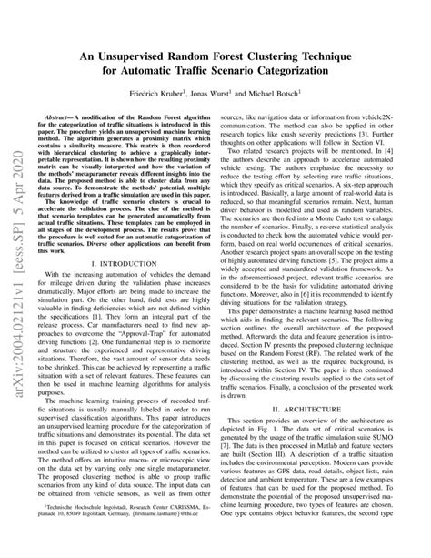 an unsupervised random forest clustering technique for automatic