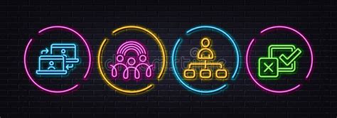 Management Outsource Work And Inclusion Minimal Line Icons For Web