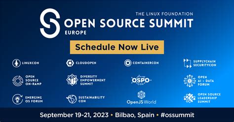 the linux foundation announces schedule for open source summit europe