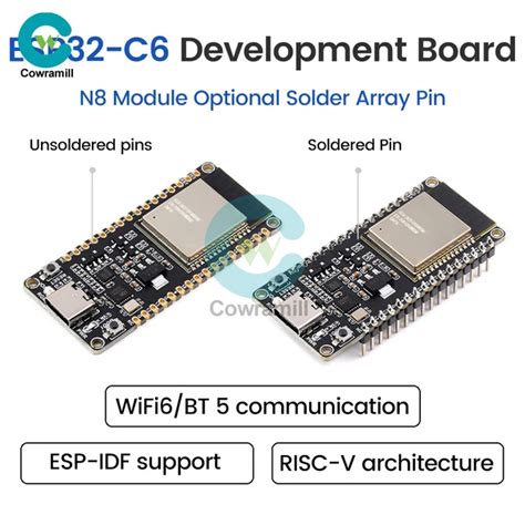 Esp32 C6 Wifi Bluetooth Development Board Onboard Esp32 C6 Wroom 1 N8