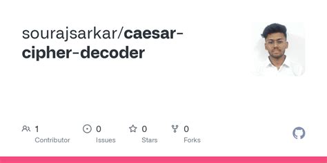 GitHub Sourajsarkar Caesar Cipher Decoder