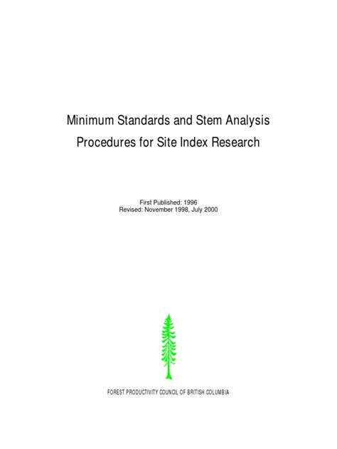Stem Analysis Pdf Trees Measurement