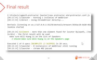 Protractor The Hacker Way NG MY PPTX Web Development Internet