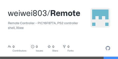 github weiwei803 remote remote controller pic16f877a ps2