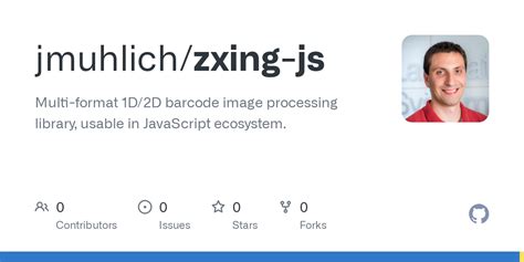 github jmuhlich zxing js multi format 1d 2d barcode image processing library usable in