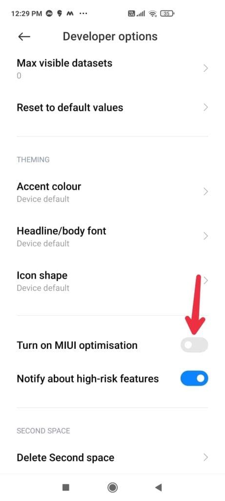 How To Disable Miui Optimization Gizmochina