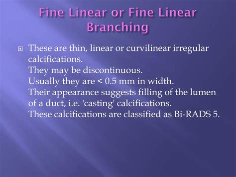 Ppt Breast Calcifications Differential Diagnosis And Birads