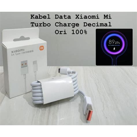 Jual Kabel Data Xiaomi A Type C Mi Turbo Charger A Decimal Shopee Indonesia