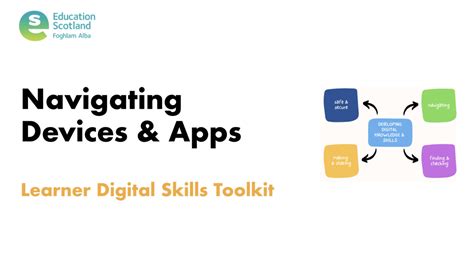 Navigating Devices And Apps Learner Digital Skills Toolkit Digilearn