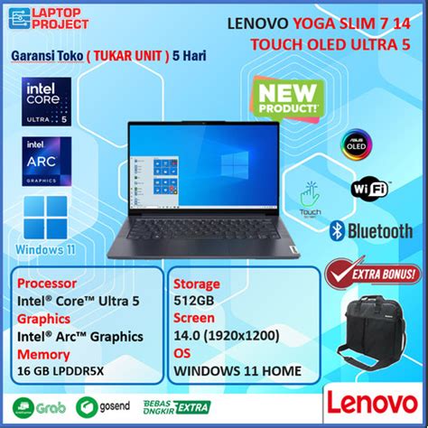 Jual Lenovo Yoga Slim Touch Oled Ultra H Gb Gb W Ohs W Fullpaket