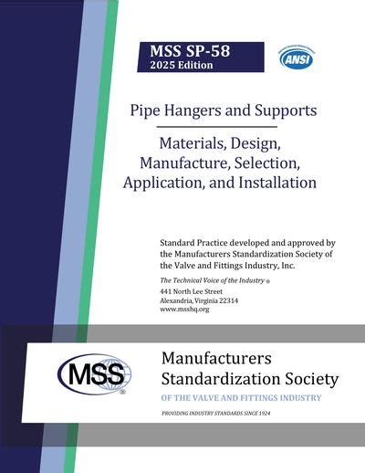 Ansimss Sp 58 2025 Pipe Hangers And Supports Materials Design