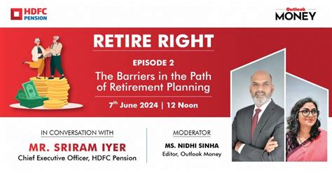 Sriram Iyer On Linkedin Episode 2 Retire Right Series With Nidhi