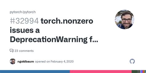 torch nonzero issues a deprecationwarning for non deprecated usages