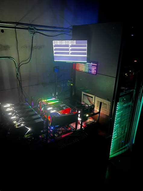 Nighttime Views Of The Gpu Clusters And Compute Rack At Work Rlocalllama