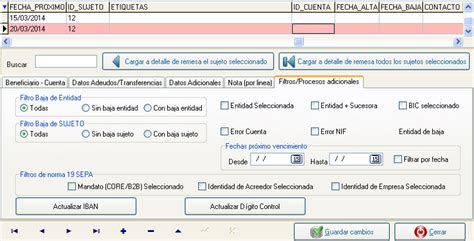 Carga Manual De Datos En Norma SEPA Criterium