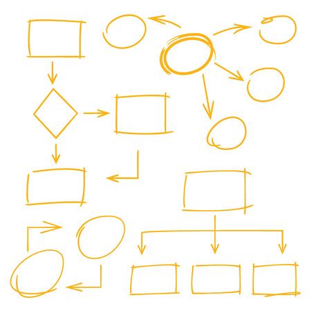 Vector Of Hand Drawn Flow Chart Diagram ID 53284181 Royalty Free