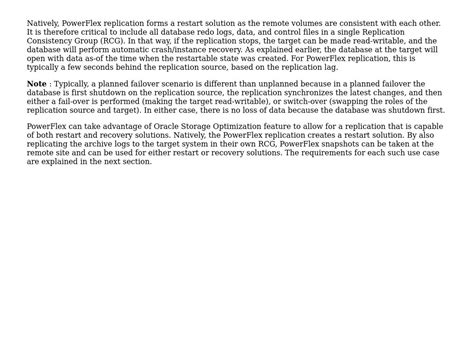 Powerflex Consistent Replication Oracle Rac And Powerflex