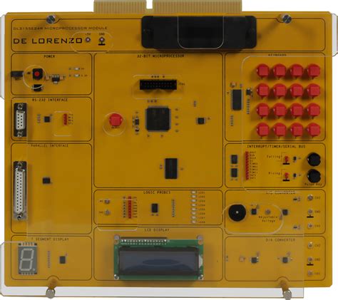 32 bit microprocessor module de lorenzo training and didactical equipment