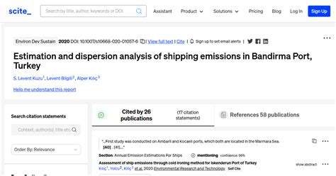 Estimation And Dispersion Analysis Of Shipping Emissions In Bandirma
