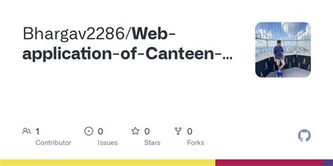 Github Bhargav Web Application Of Canteen Management System