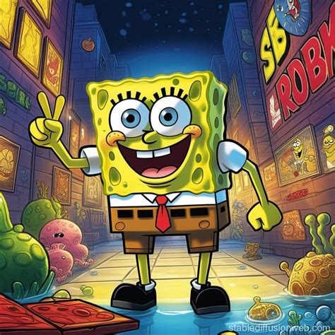 Spongebob In The Roblox Game Prompts Stable Diffusion Online