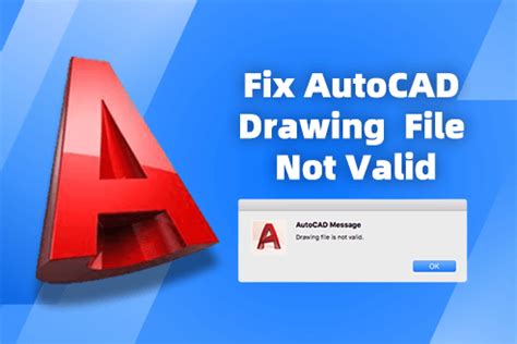 Solved How To Fix AutoCAD Drawing File Is Not Valid