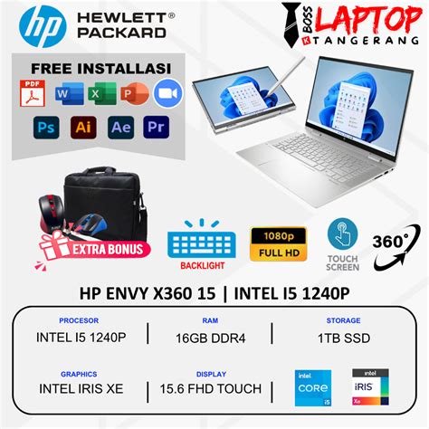 Jual Laptop Hp Envy Intel Evo I U Gb Gb Ssd Touchscreen Fhd Win Shopee Indonesia