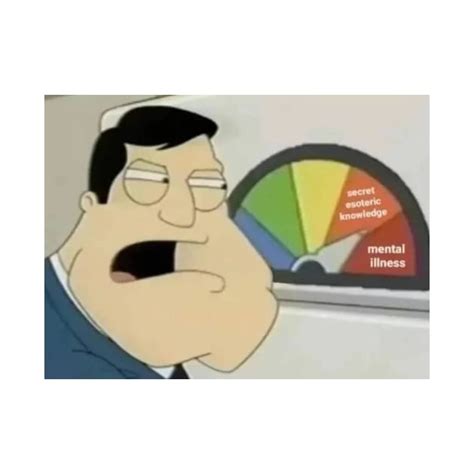 Esoteric Knowledge Vs Mental Illness Meme Funny Conspiracy Design