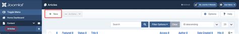Adding A New Article Joomla Documentation