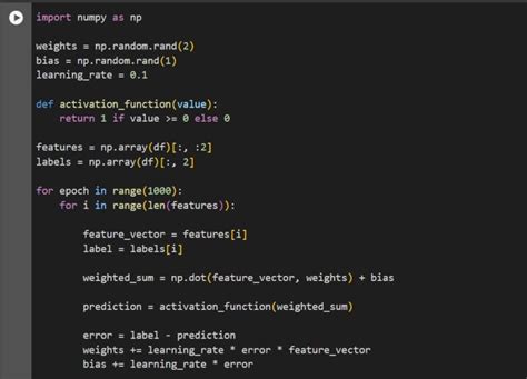 How To Build Perceptron In Python