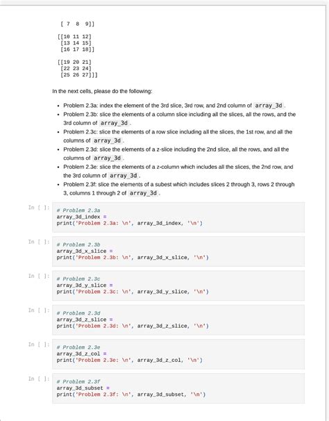 Solved Problem 2 Slicing And Indexing In Python Slicing And