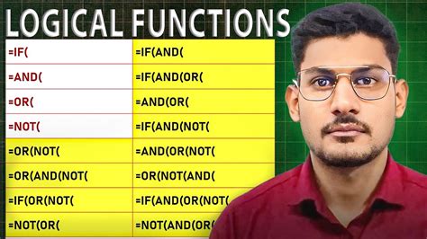 Excel Logical Functions If And Or Not Easy And Practical Guide Cl19 Youtube