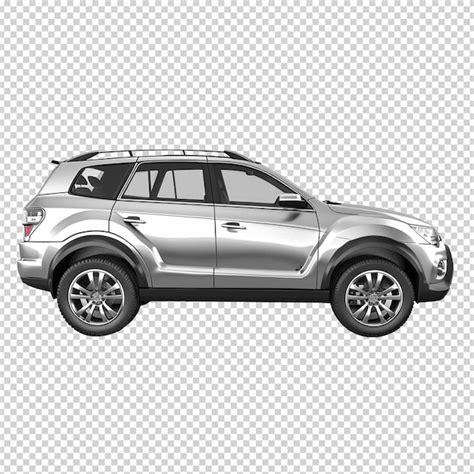 투명한 배경에 분리 된 개인 자동차 Psd Png 파일 형식 프리미엄 Ai 생성 Psd