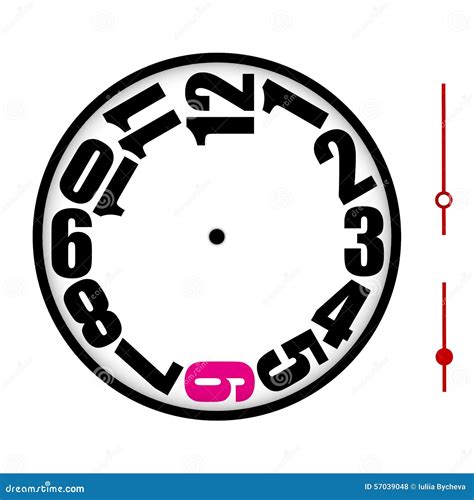 Clock With Arrow Stock Illustration Illustration Of Time 57039048