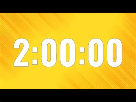 2 Hours Timer With The 2 Hour Countdown Timer With An Alarm YouTube