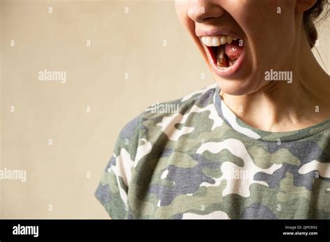 Ukrainian Girl Screams From Anger And Horror That Occurs In Ukraine
