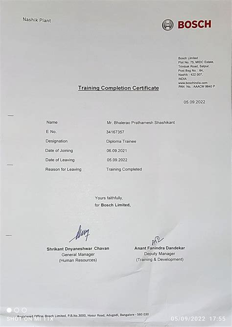 Prathmesh Bhalerao On Linkedin Boschindia Thankyou